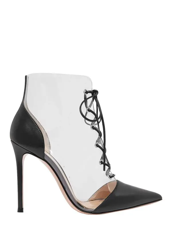 GIANVITO ROSSI Lace-up Ankle Boots - Black