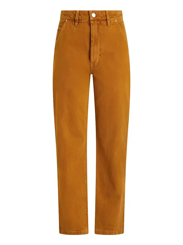 ALEX MILL Thompson High-rise Straight-leg Jeans - Camel