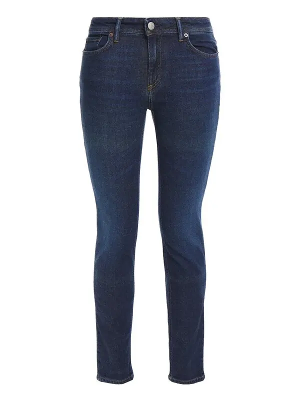 Acne Studios Climb Cropped Skinny Jeans - Dark Denim