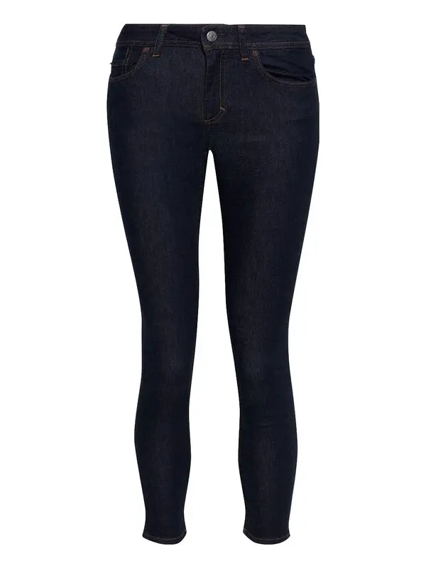 Acne Studios Climb Cropped Mid-rise Skinny Jeans - Dark Denim