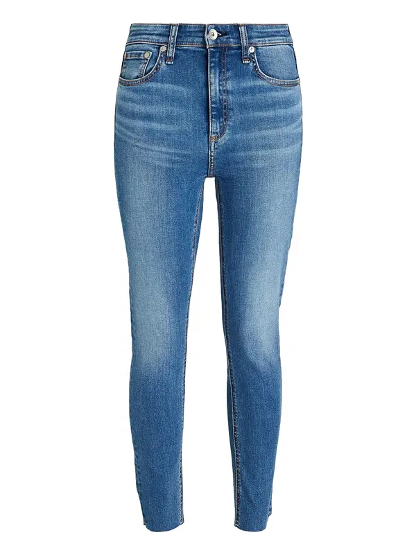 Rag & Bone Nina Cropped Jeans - Mid Denim