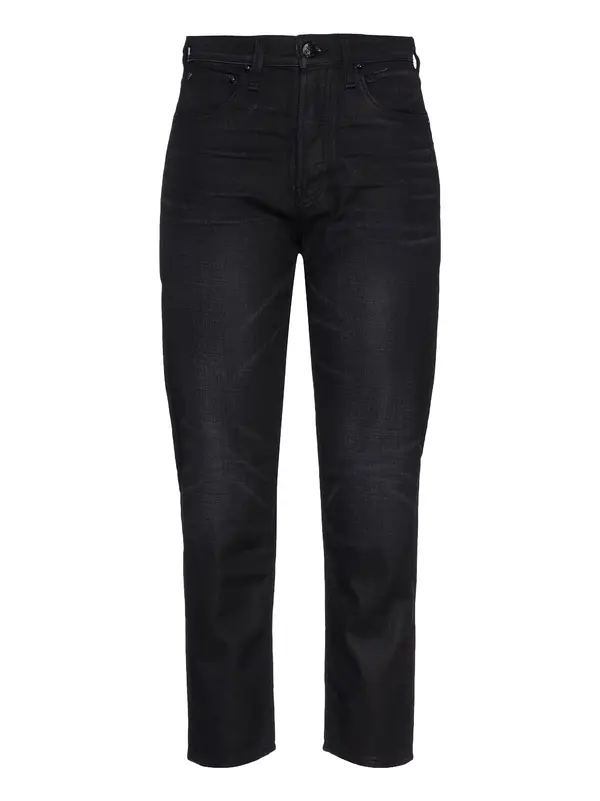Rag & Bone Maya Cropped Slim-leg Jeans - Black