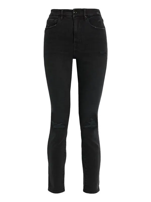 Good American Good Waist High-rise Skinny Jeans - Black