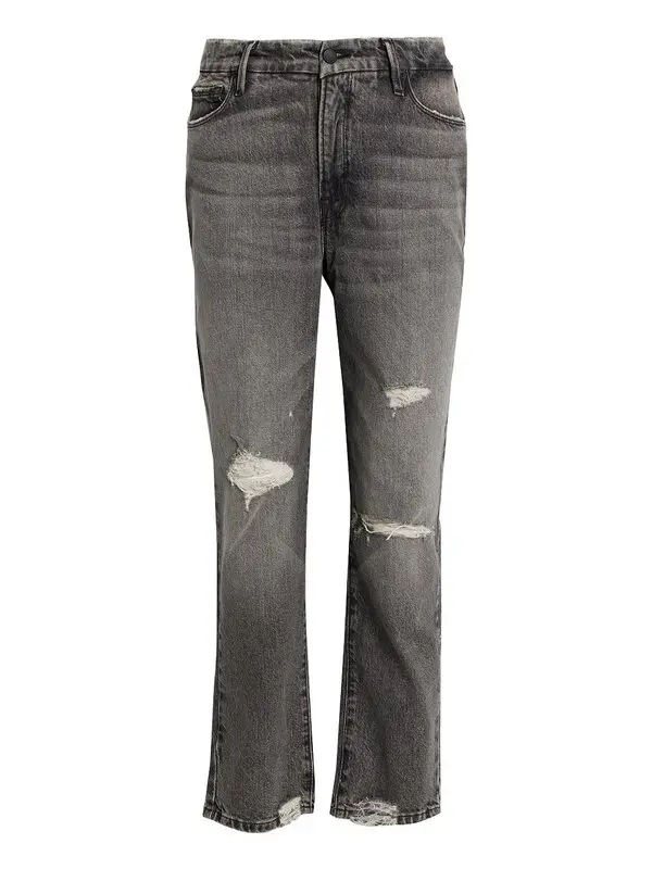 Good American Good Vintage Straight-leg Jeans - Dark Gray