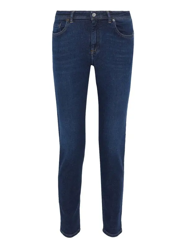Acne Studios Climb Faded Mid-rise Skinny Jeans - Dark Denim