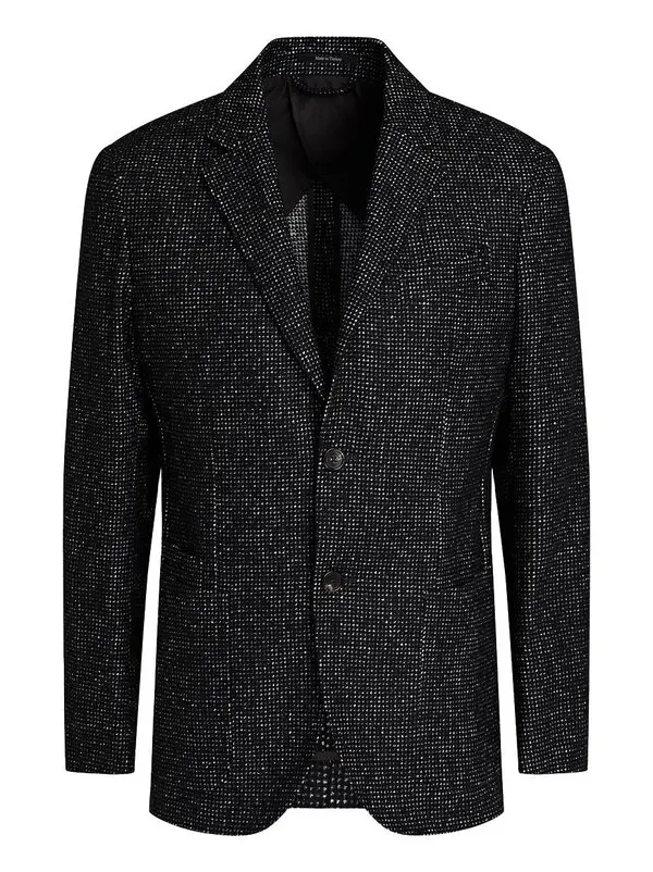 Zegna Bouclé Blazer - Black