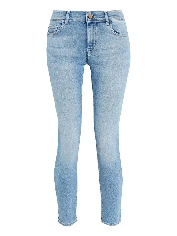DL1961 Florence Cropped Skinny Jeans - Light Denim