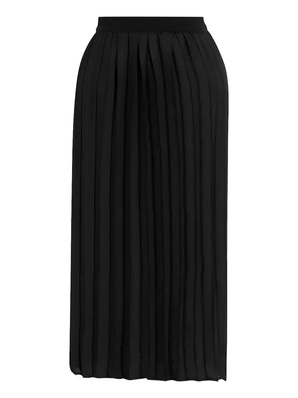 MARANT ETOILE Madlen Pleated Crepe De Chine Midi Skirt - Black