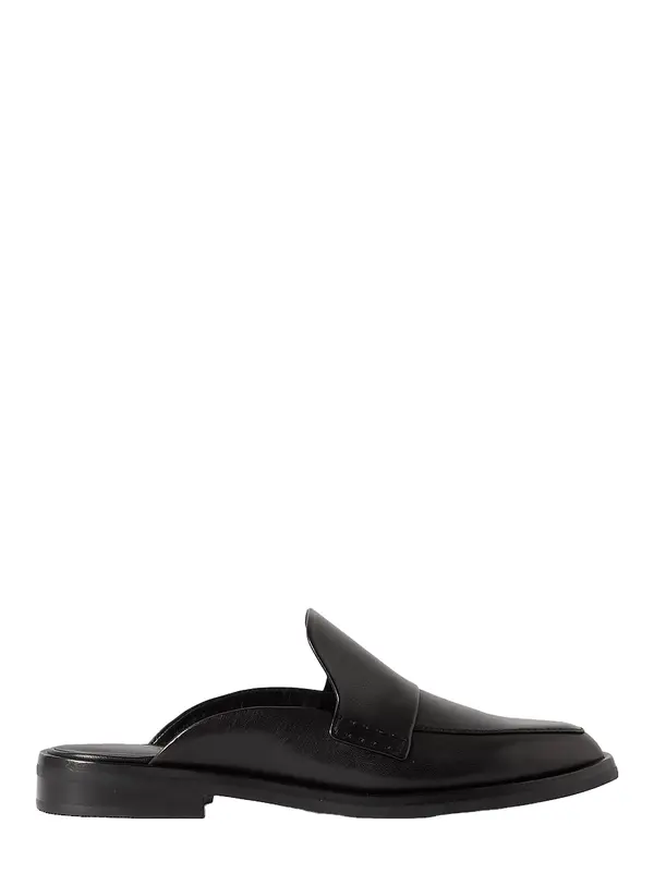 3.1 Phillip Lim Alexa Leather Slippers - Black