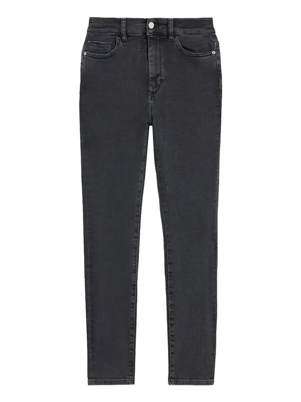 DL1961 Farrow Mid-rise Skinny Jeans - Charcoal