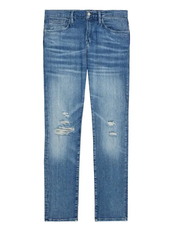 FRAME L'homme Slim-fit Denim Jeans - Mid Denim