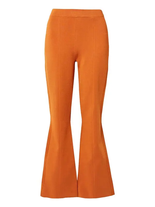 JOSEPH Knitted Flared Pants - Orange