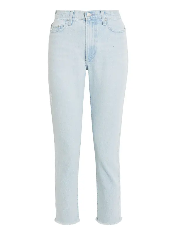 Nobody Denim Bessette High-rise Tapered Jeans - Light Denim