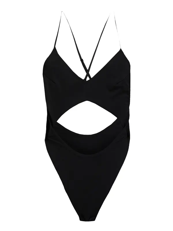David Koma Cutout Bodysuit - Black