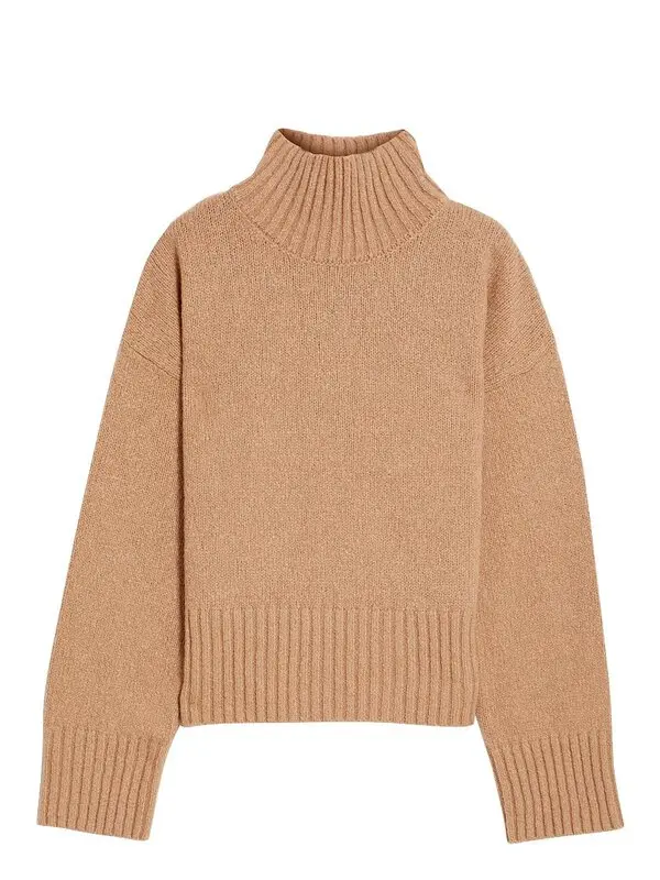 FRAME Wool-blend Turtleneck Sweater - Sand