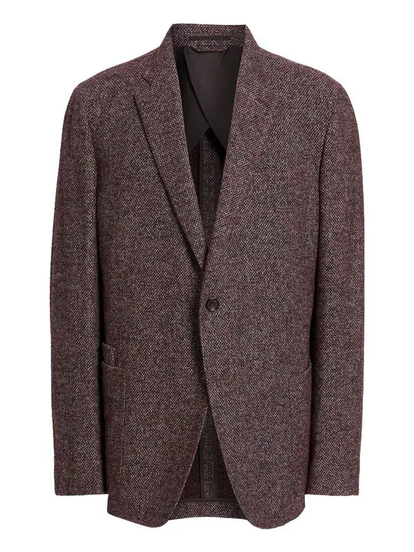 Zegna Tweed Blazer - Claret