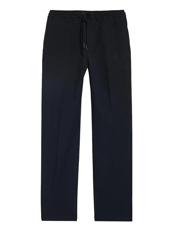 MARCELO BURLON COUNTY OF MILAN Straight-leg Wool Pants - Black