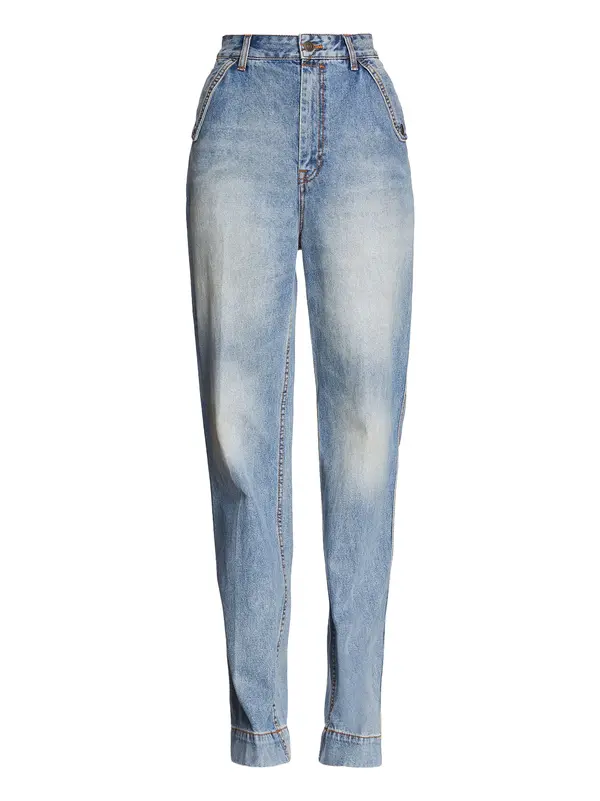 Zimmermann Faded High-rise Flared Jeans - Mid Denim