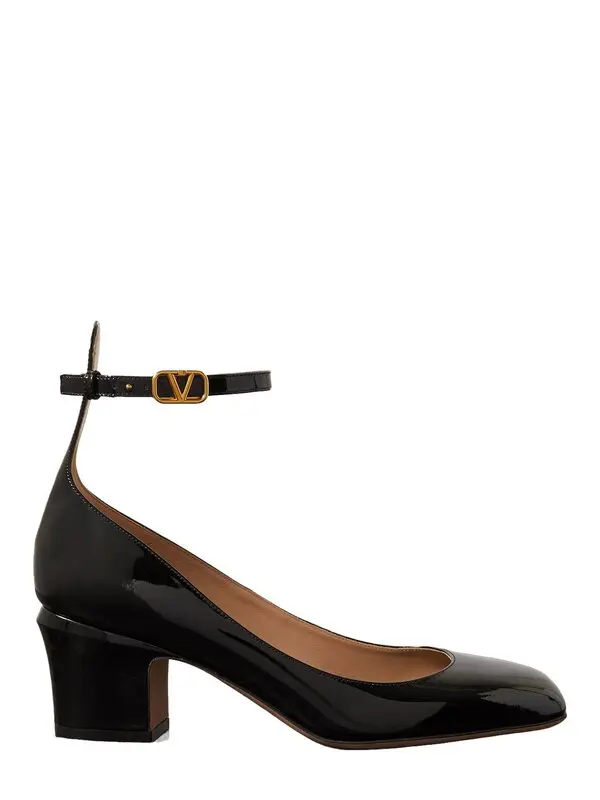 Valentino Garavani Tan-go 60 Patent-leather Pumps - Black