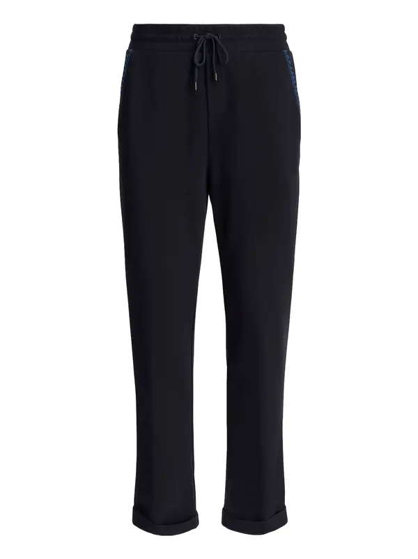 Etro Greca-trimmed Track Pants - Blue