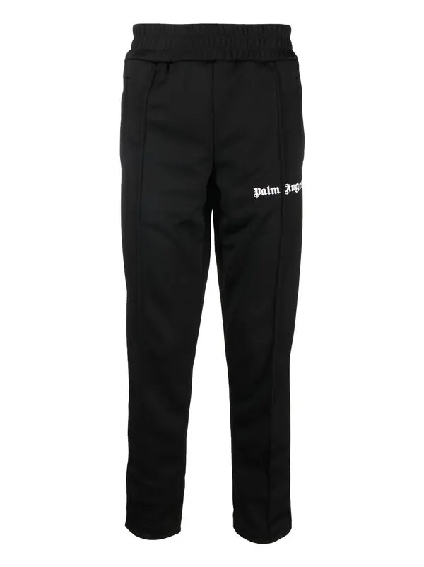Palm Angels Logo-print Slim Track Pants - Black