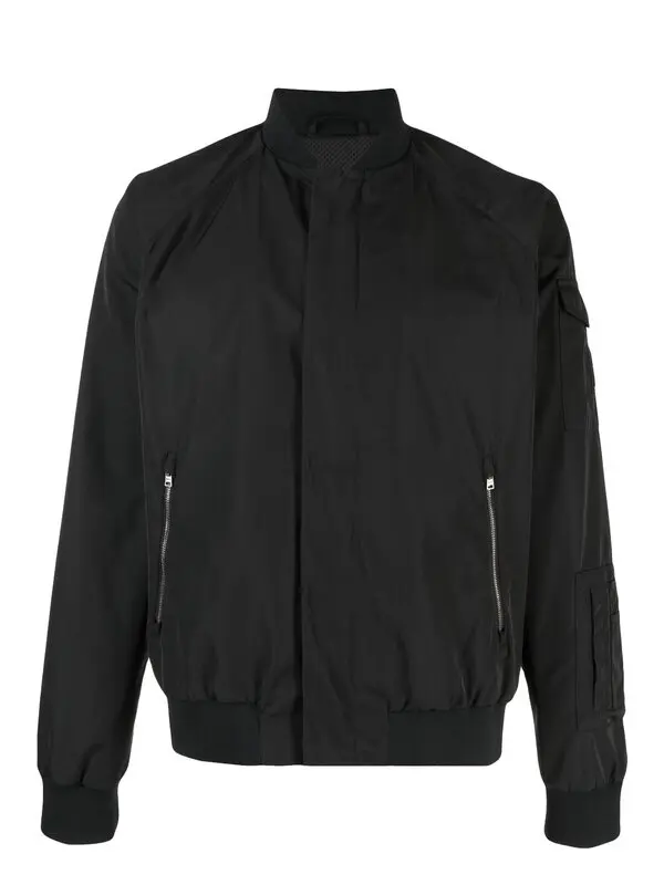 Herno Logo-patch Bomber Jacket - Black