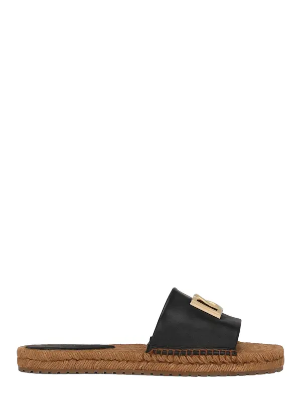 Dolce & Gabbana Dg Logo Espadrilles - Black