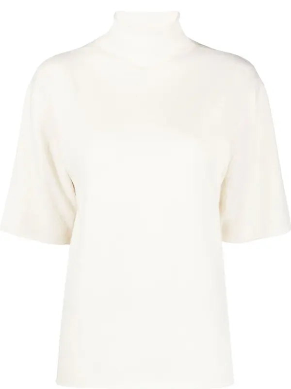 JIL SANDER Short-sleeve Knit Top - Neutrals