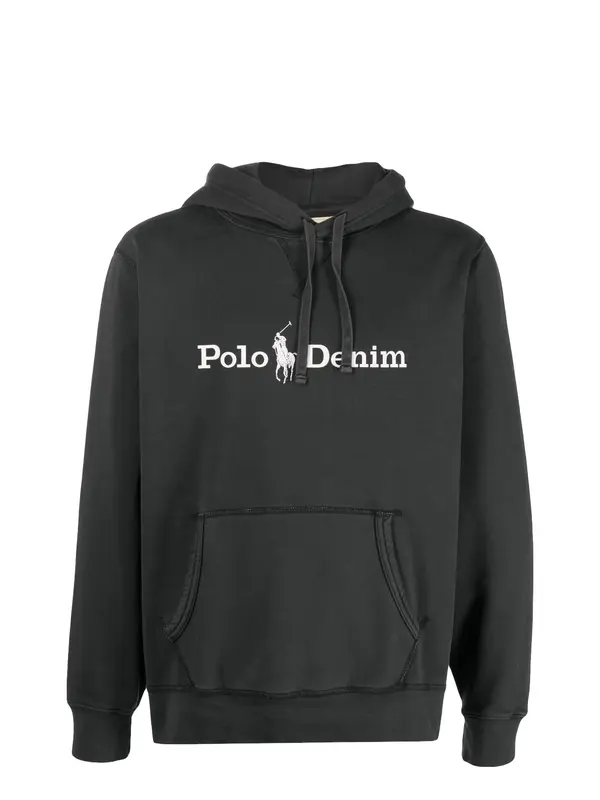 Polo Ralph Lauren Logo-print Drawstring Hoodie - Grey