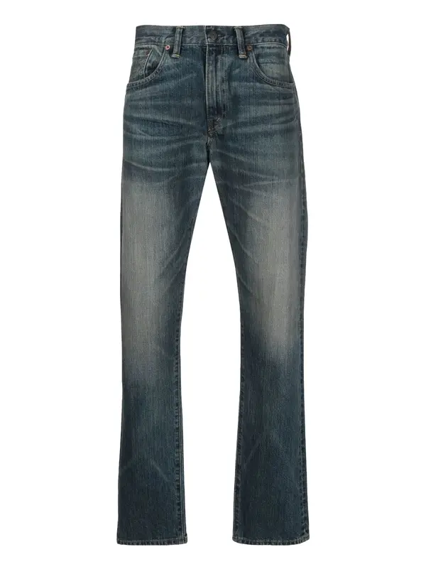 Ralph Lauren Straight-leg Washed Denim Jeans - Blue