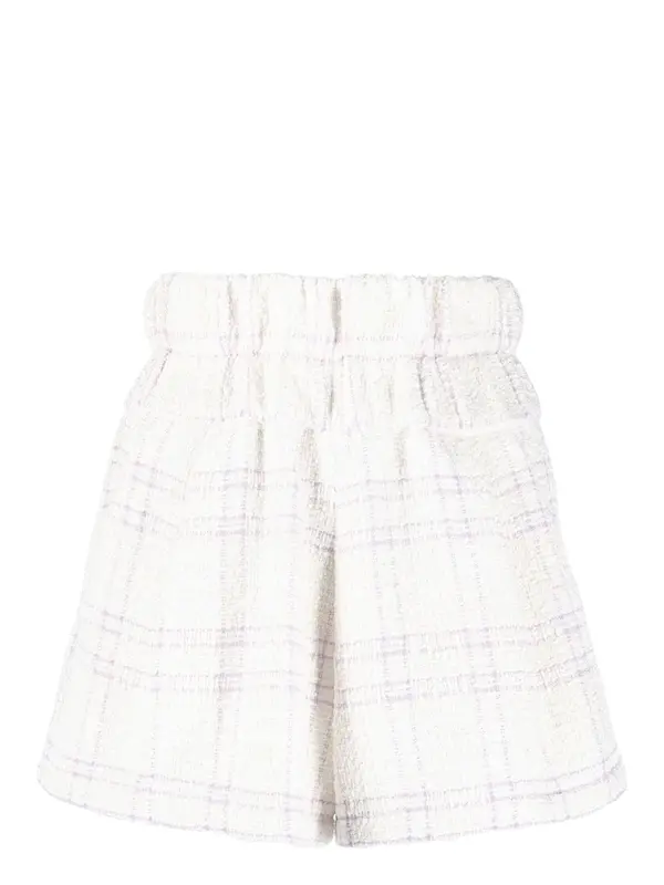 IRO PARIS High-waist Tweed Shorts - Neutrals