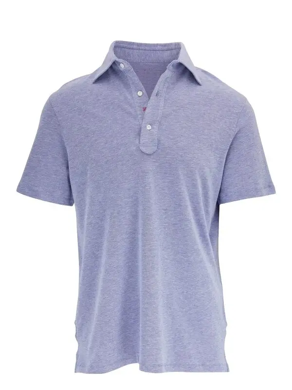 Isaia Short-sleeved Polo Shirt - Blue