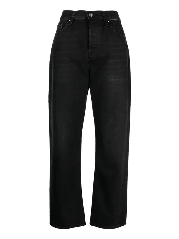TOTEME Twisted Seam Wide-leg Jeans - Black