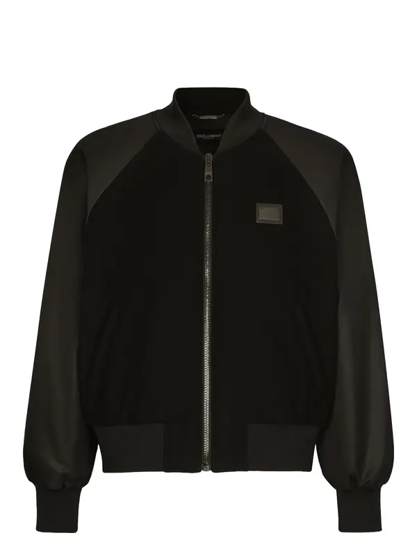 Dolce & Gabbana Logo-tag Bomber Jacket - Black