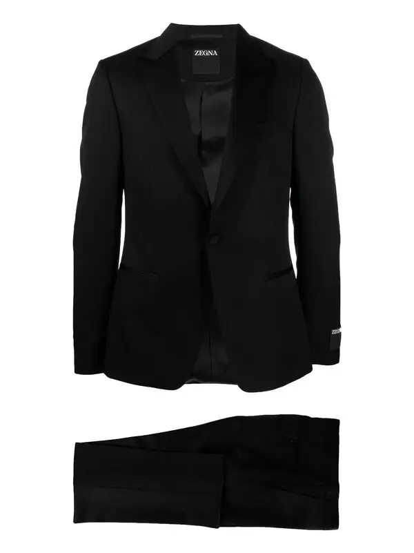 Zegna Single-breasted Suit - Black