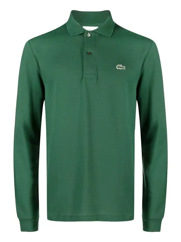 Lacoste Logo-patch Cotton Polo Shirt - Green