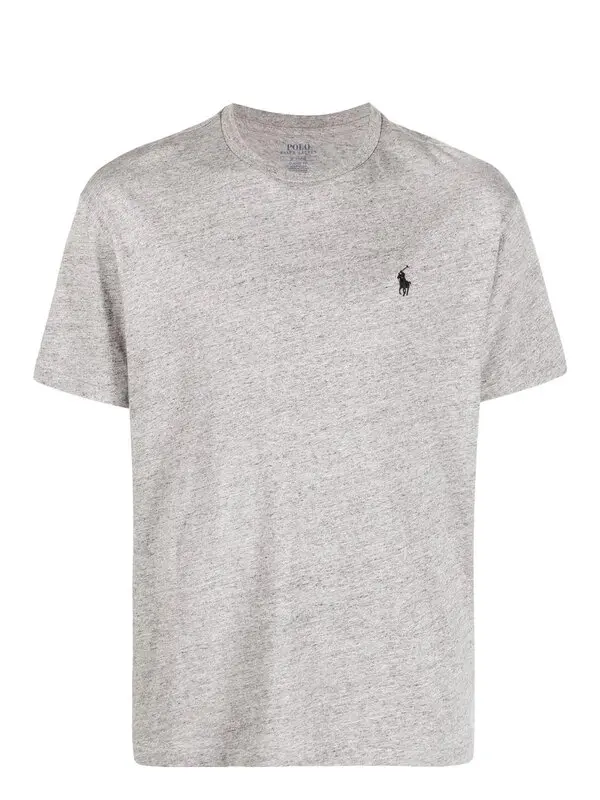 Polo Ralph Lauren Logo-embroidery Cotton T-shirt - Grey