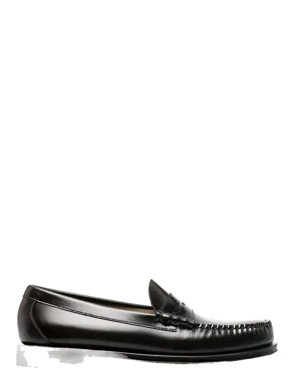 G.H.BASS G.h. Bass & Co. Weejuns Larson Leather Penny Loafers - Brown
