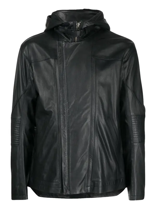 Helmut Lang Photograph-print Leather Jacket - Black