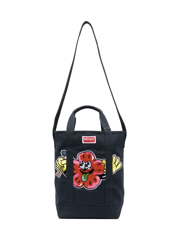 Kenzo Logo-patch Tote - Blue