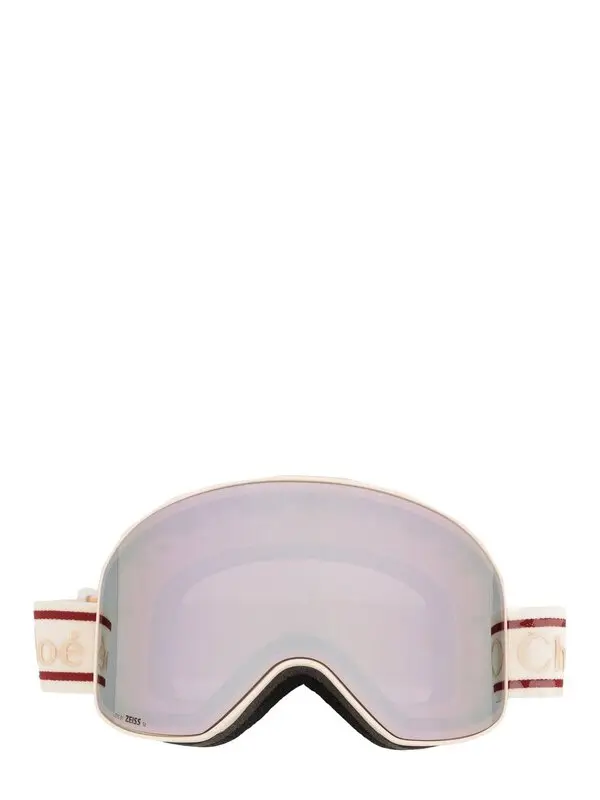 Chloé Logo Strap Googles - Pink
