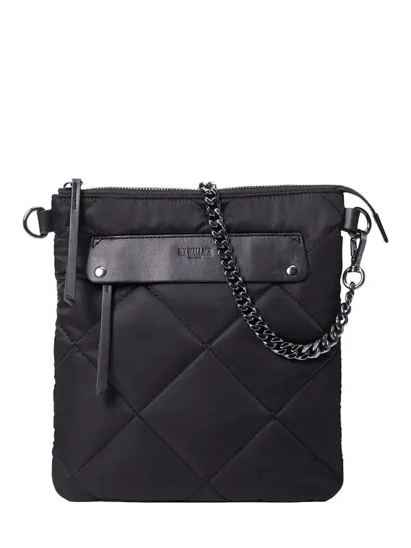 Mz Wallace Madison Quilted Crossbody Bag - Black