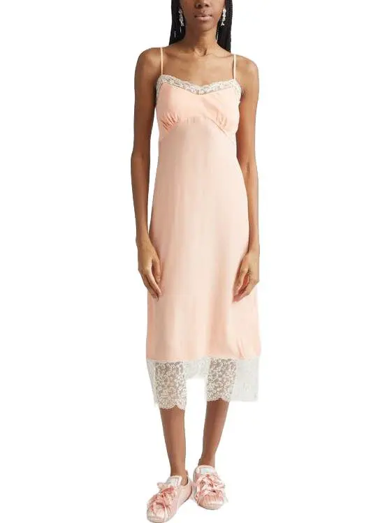 Simone Rocha Lace Trim Slipdress - Clementine