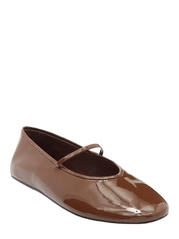 Jeffrey Campbell Dancerina Ballet Flat - Brown Patent