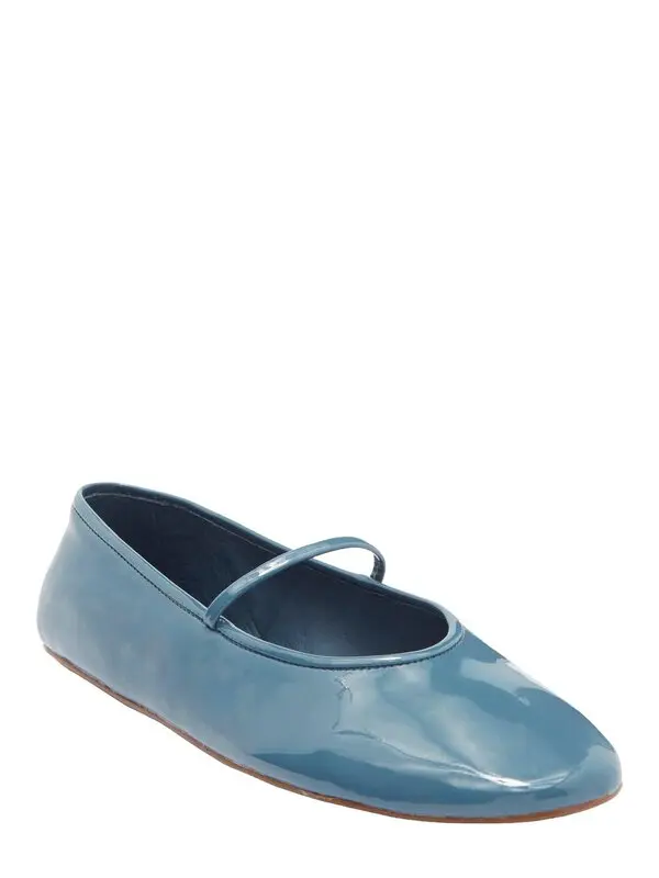 Jeffrey Campbell Dancerina Ballet Flat - Dusty Blue Patent