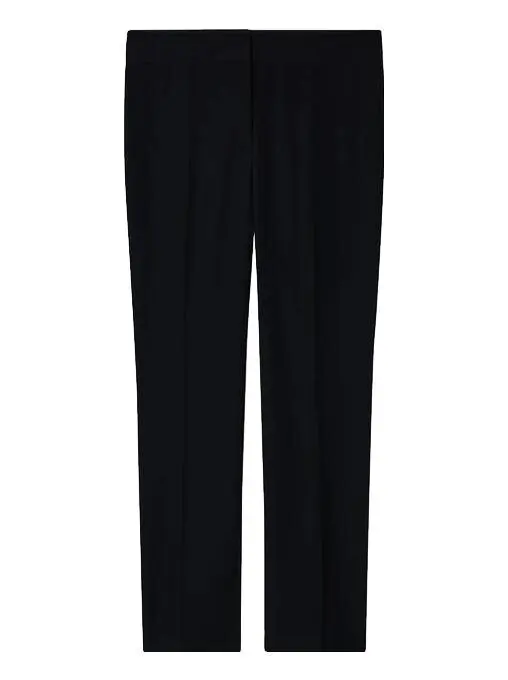 Emporio Armani Technical Cady Flared 7/8 Trousers - Black
