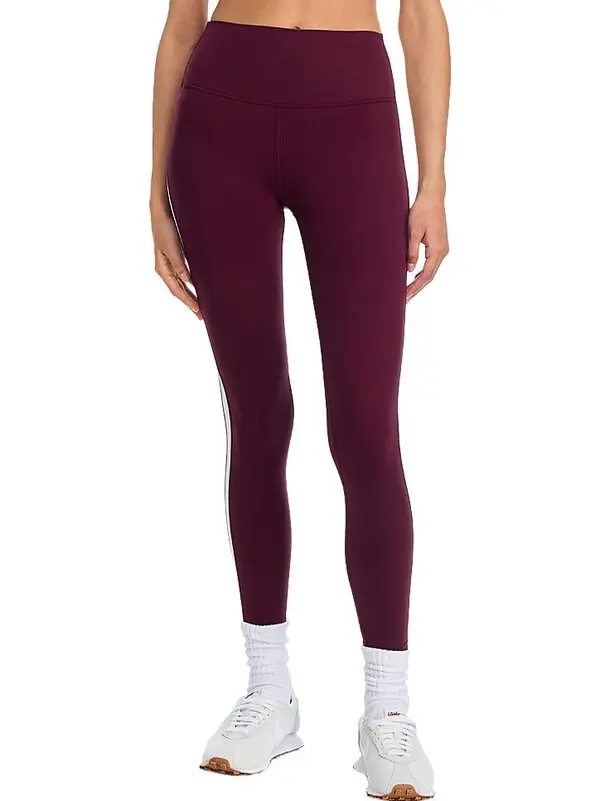 Splits59 Clare High Waist 7/8 Leggings - Dark Cherry