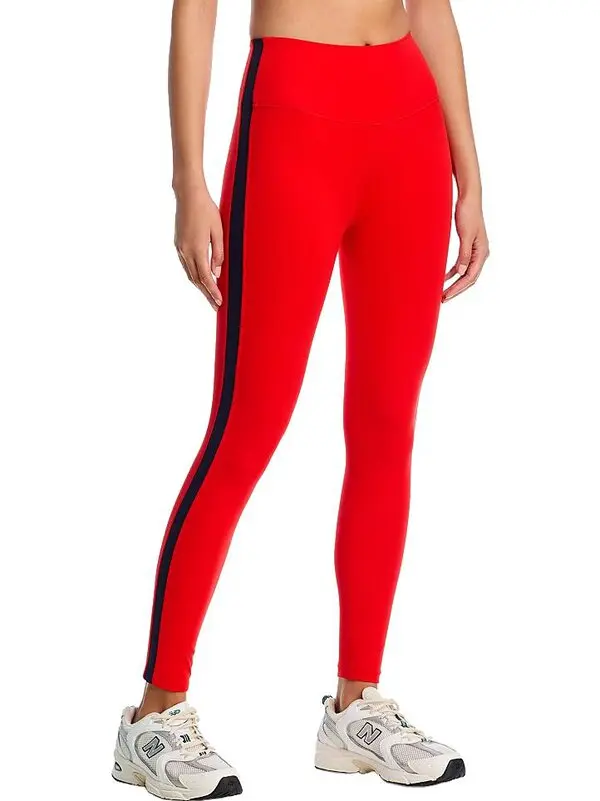 Splits59 Clare High Waist 7/8 Leggings - Lotus Red/indigo
