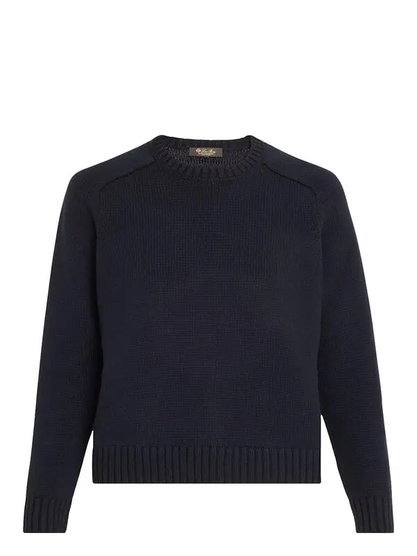 Loro Piana Neo Parksville Cashmere Sweater - Navy