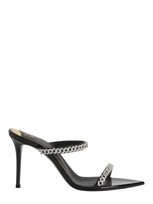 GIUSEPPE ZANOTTI 90mm Intriigo String Sandals - Black